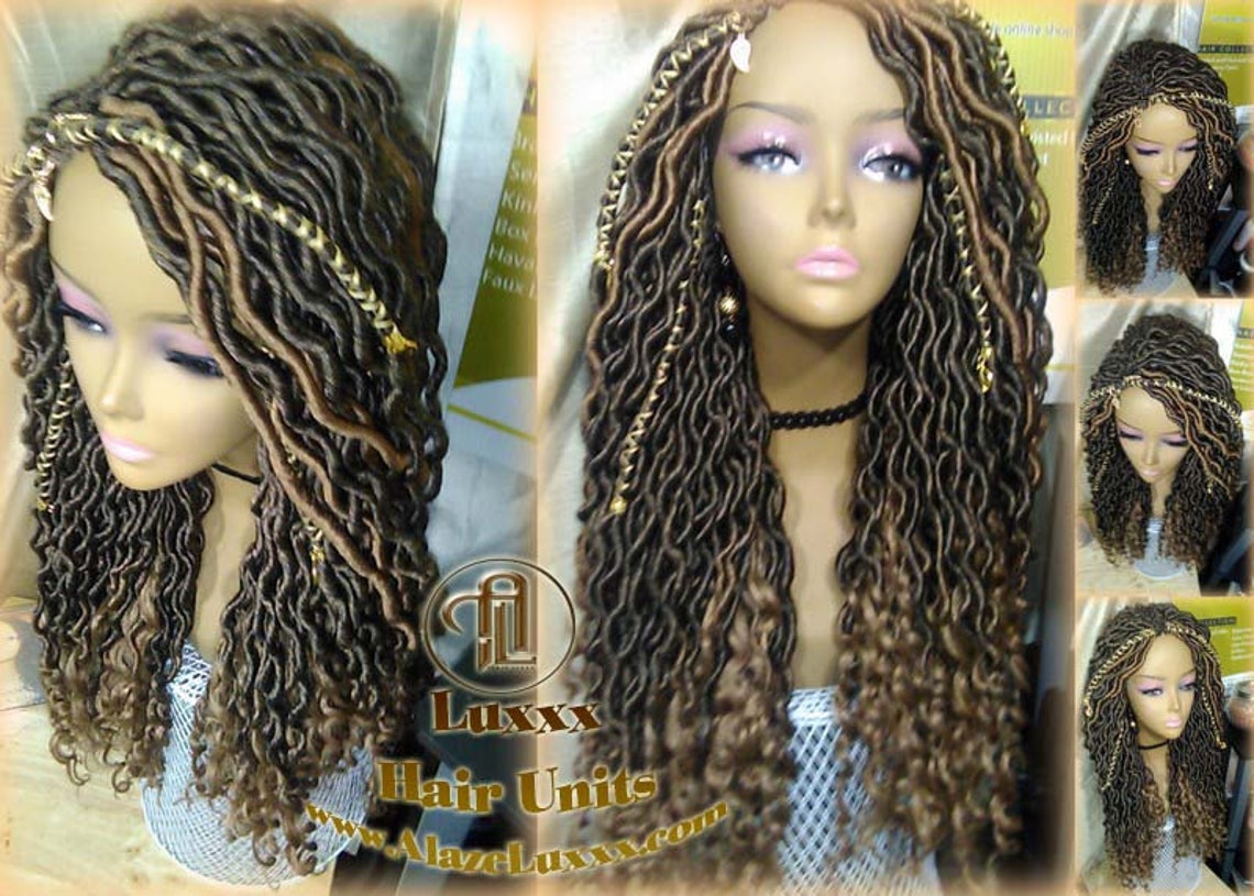 Distressed Dread DE SE Dred Lock Braided Wigs Brown Blonde - Etsy