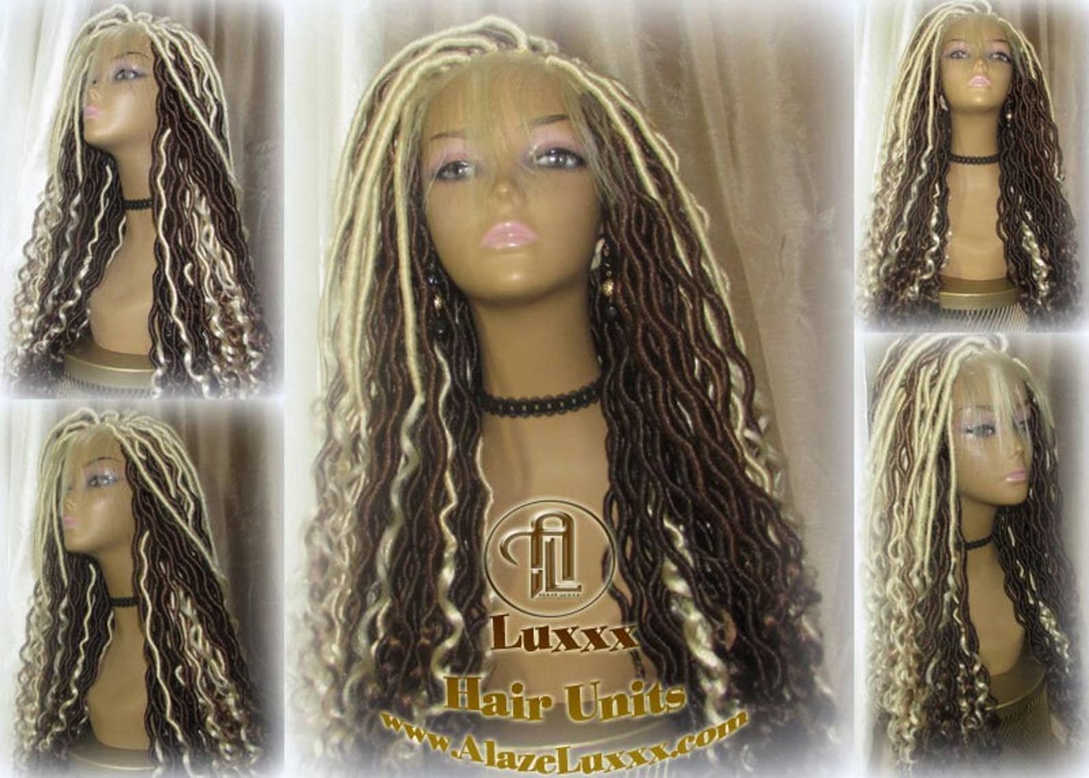 Goddess Faux Locs Platinum Blonde Brown 27 Gypsy Boho 613 Boho - Etsy
