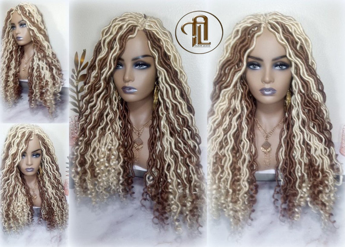 Goddess Faux Boho Platinum Blonde Braid Wig Gypsy Bohemian - Etsy