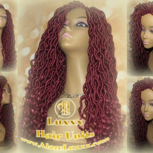 Goddess Loc Wig Costume Wig Dread Extension DE SE Boho Bohemian Red Loc ...