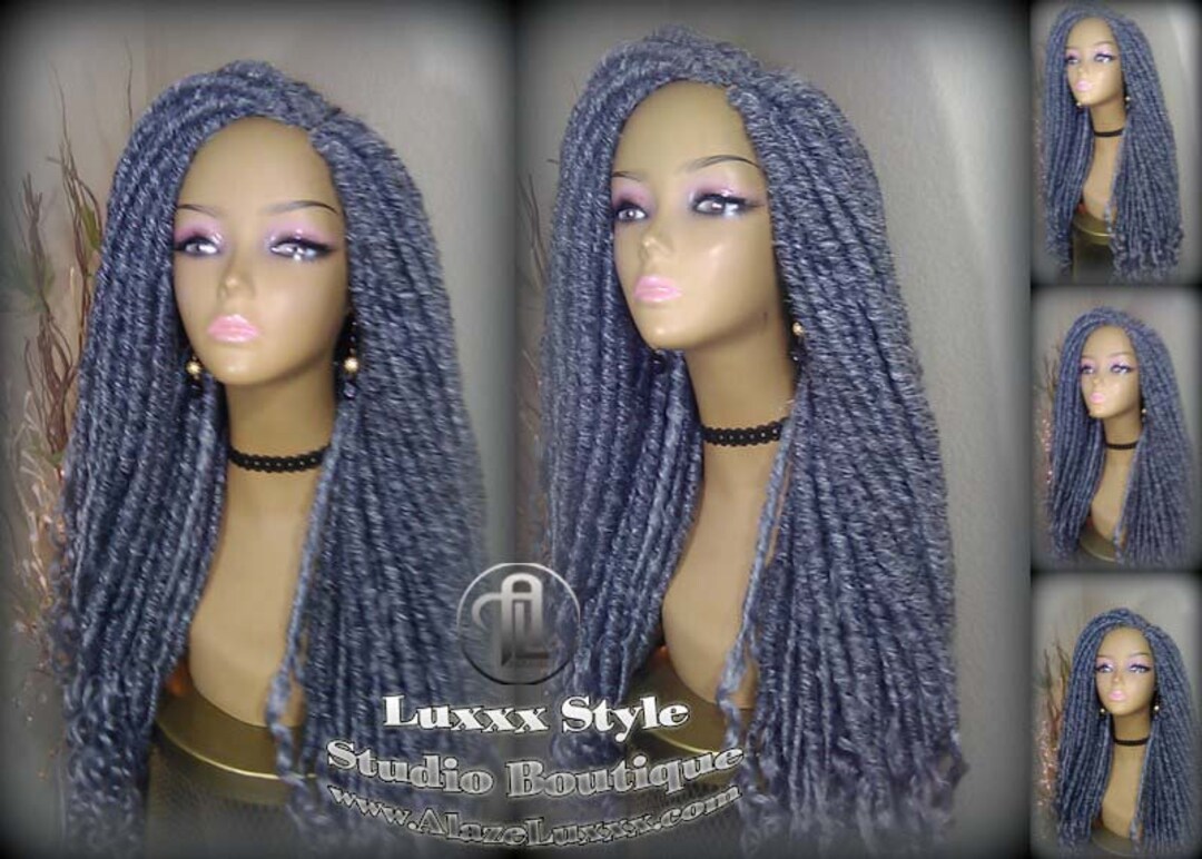 Big Large Fluffy Loc Wig Storm Silver Grey Gray 44 51 Gypsy - Etsy