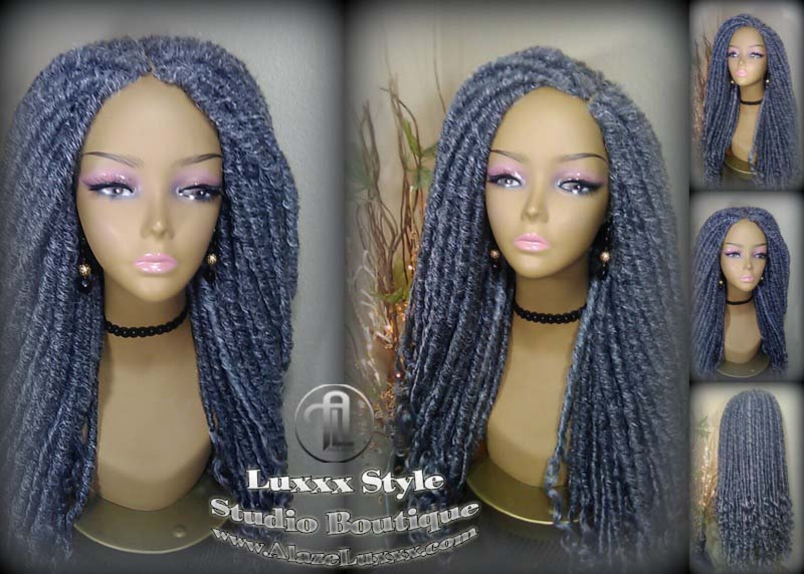 Big Large Fluffy Loc Wig Storm Silver Grey Gray 44 51 Gypsy - Etsy
