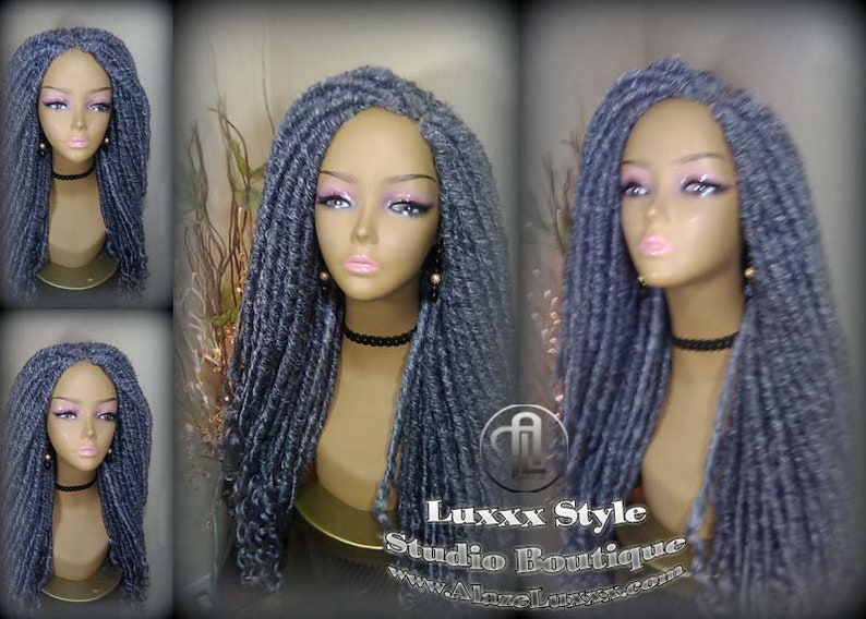 Big Large Fluffy Loc Wig Storm Silver Grey Gray 44 51 Gypsy - Etsy