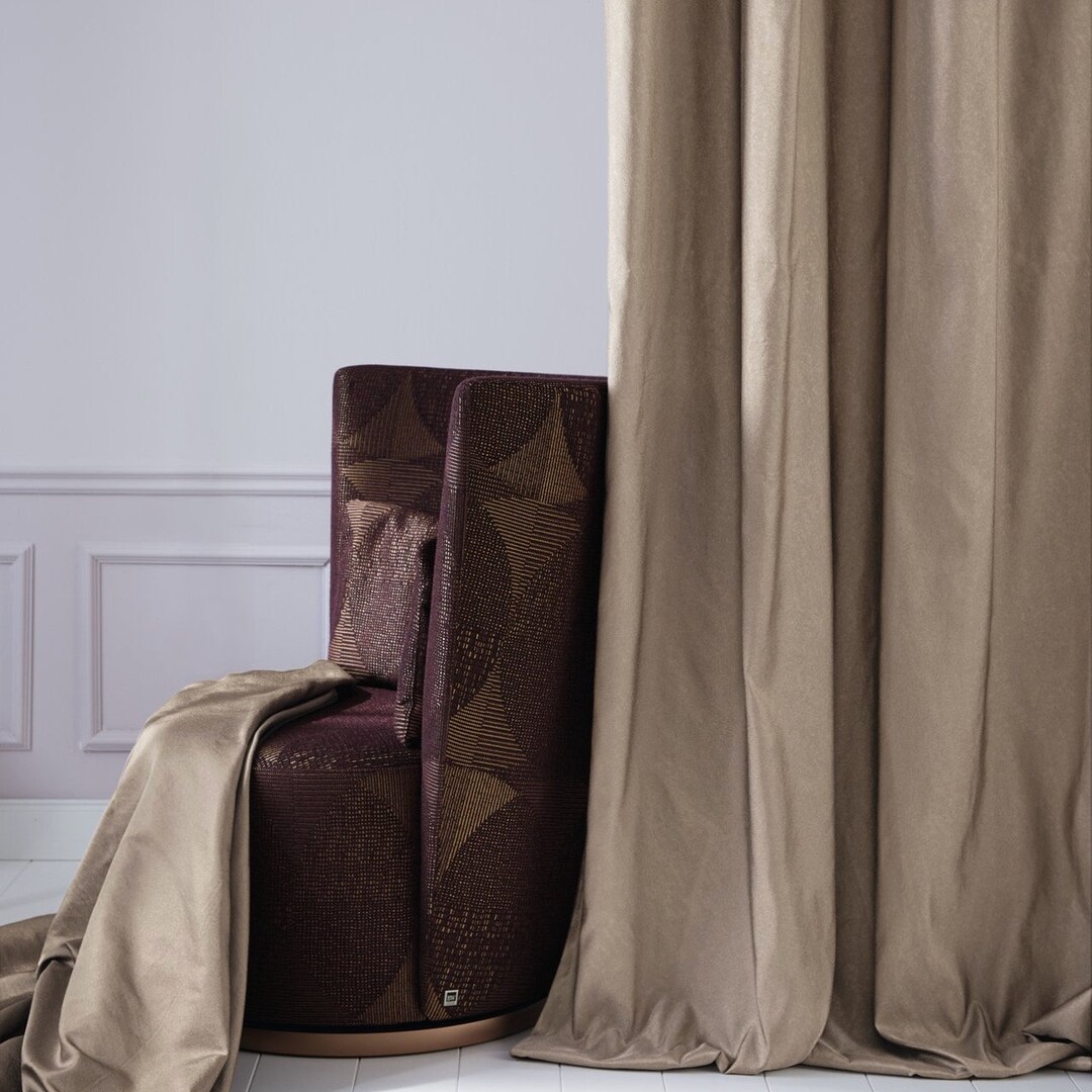 Fabric Design JADE Gentle, Fine Decoration Fabric by the Meter Gold ...