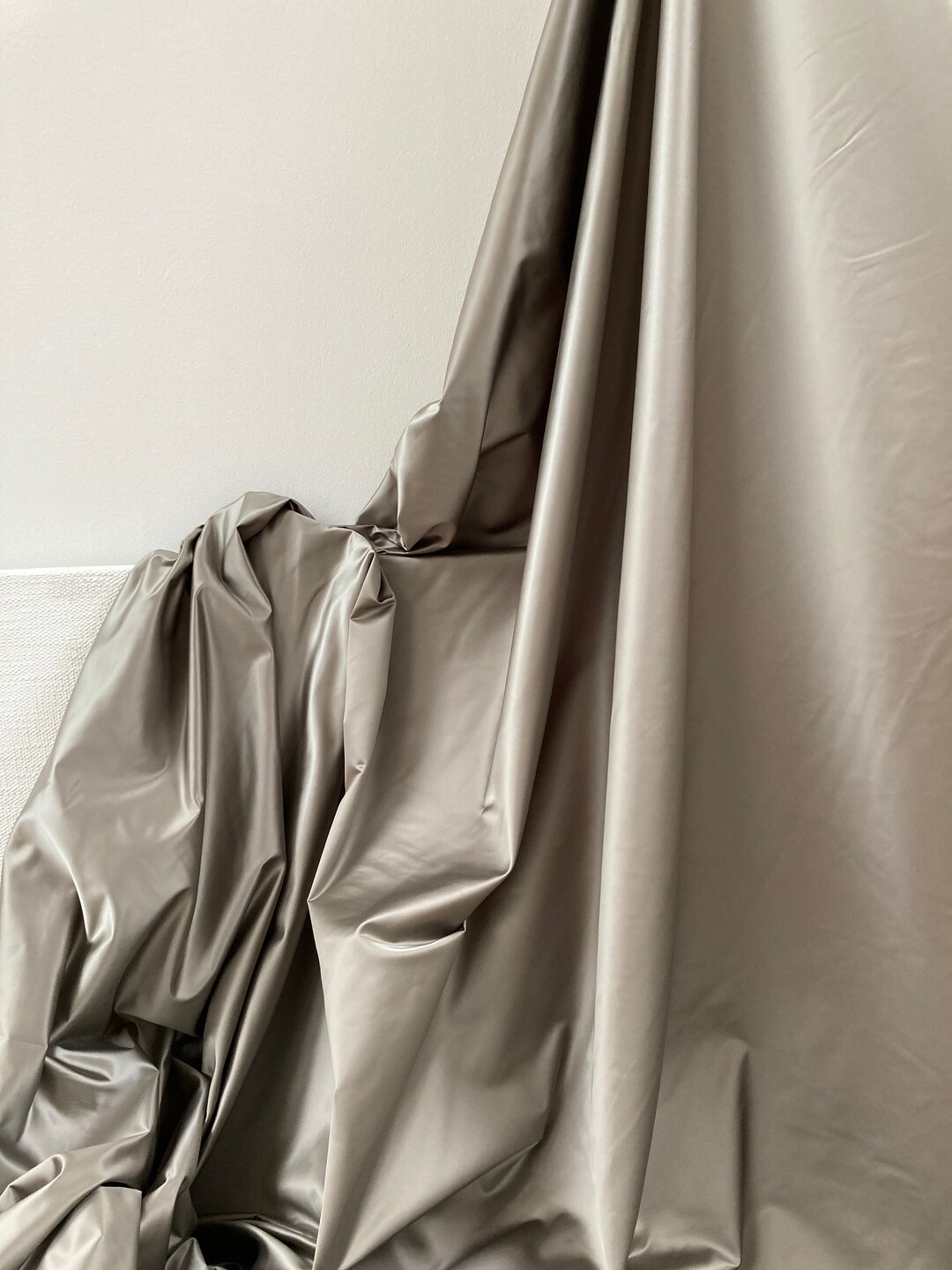 Fabric Design SALE% DIVA Edel Satin 3.20 Meters High Nougat Sold by the ...