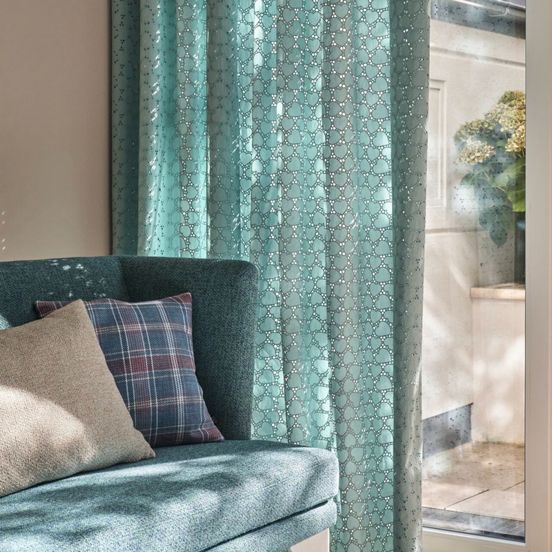 Turquoise Curtain - Etsy