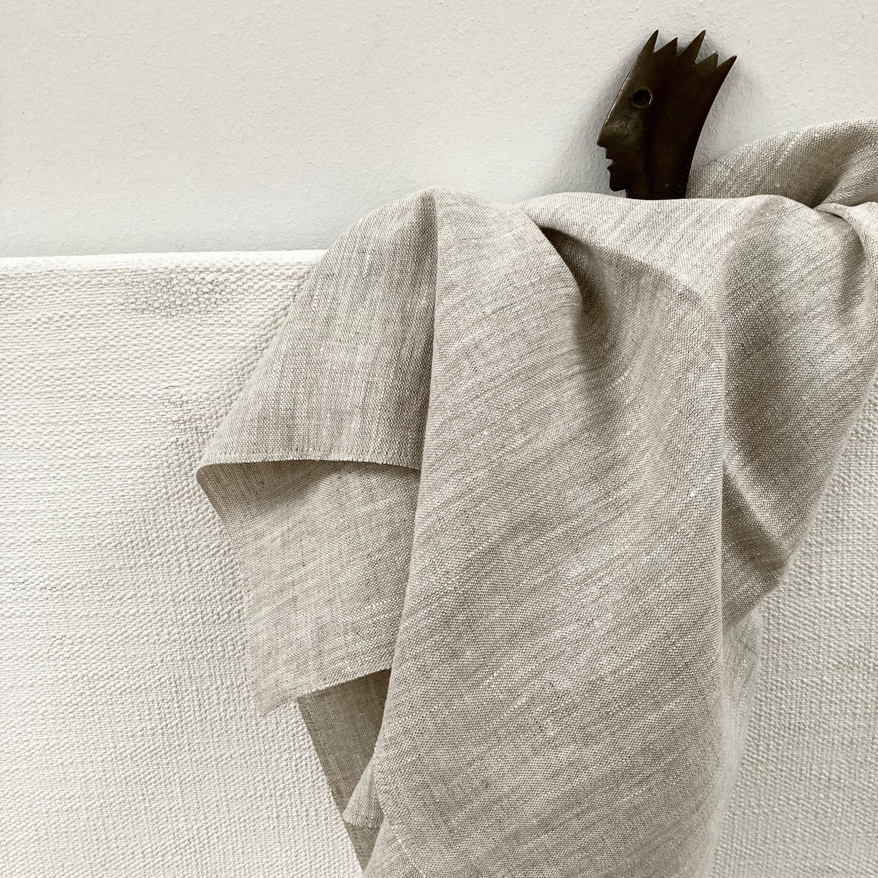 EASY* Sold by the Meter 100% Linen Fabric Tissu Linen Pure White ...