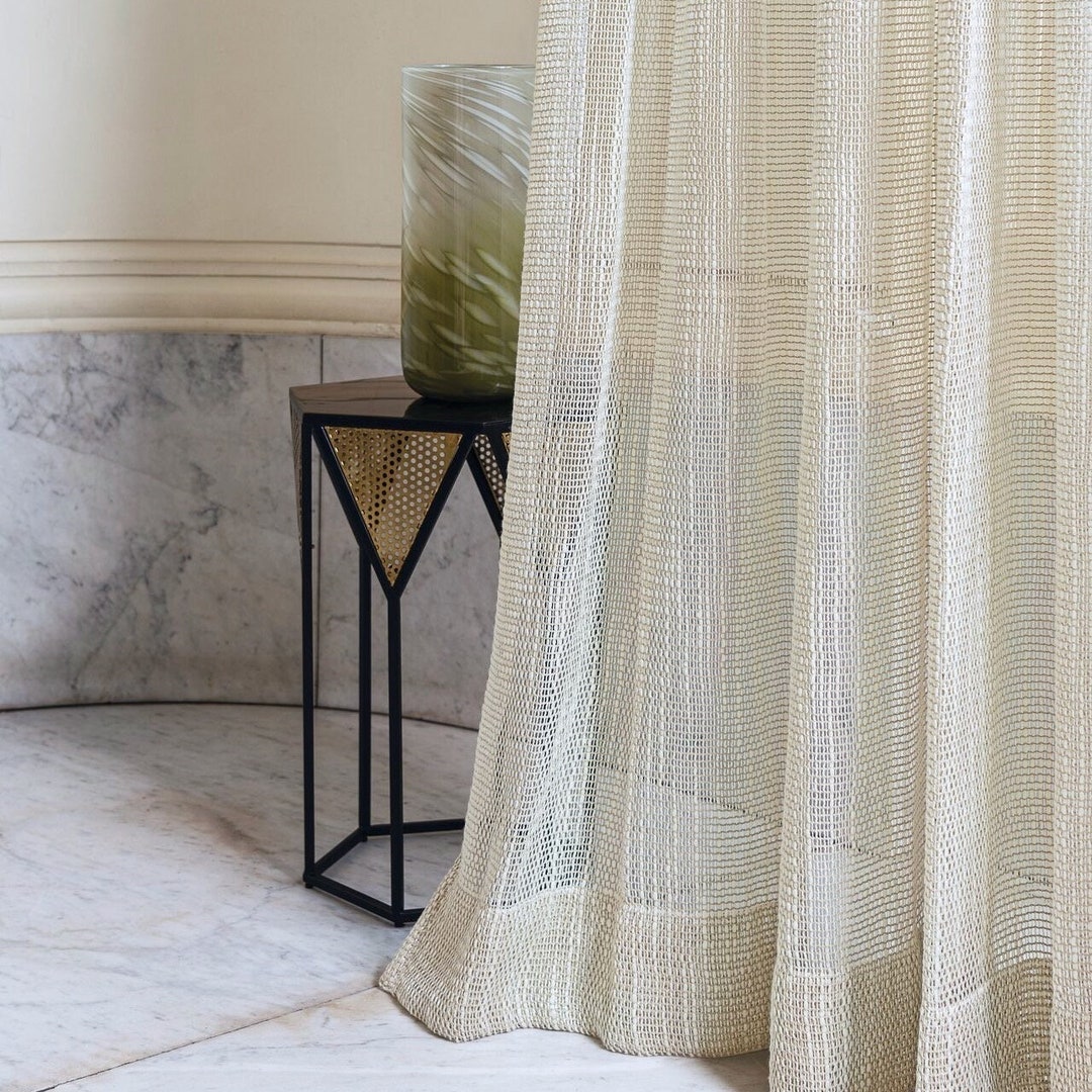 STAR GAZING* Marquisette Dreher 3 Meter High Curtain Fabric by the ...