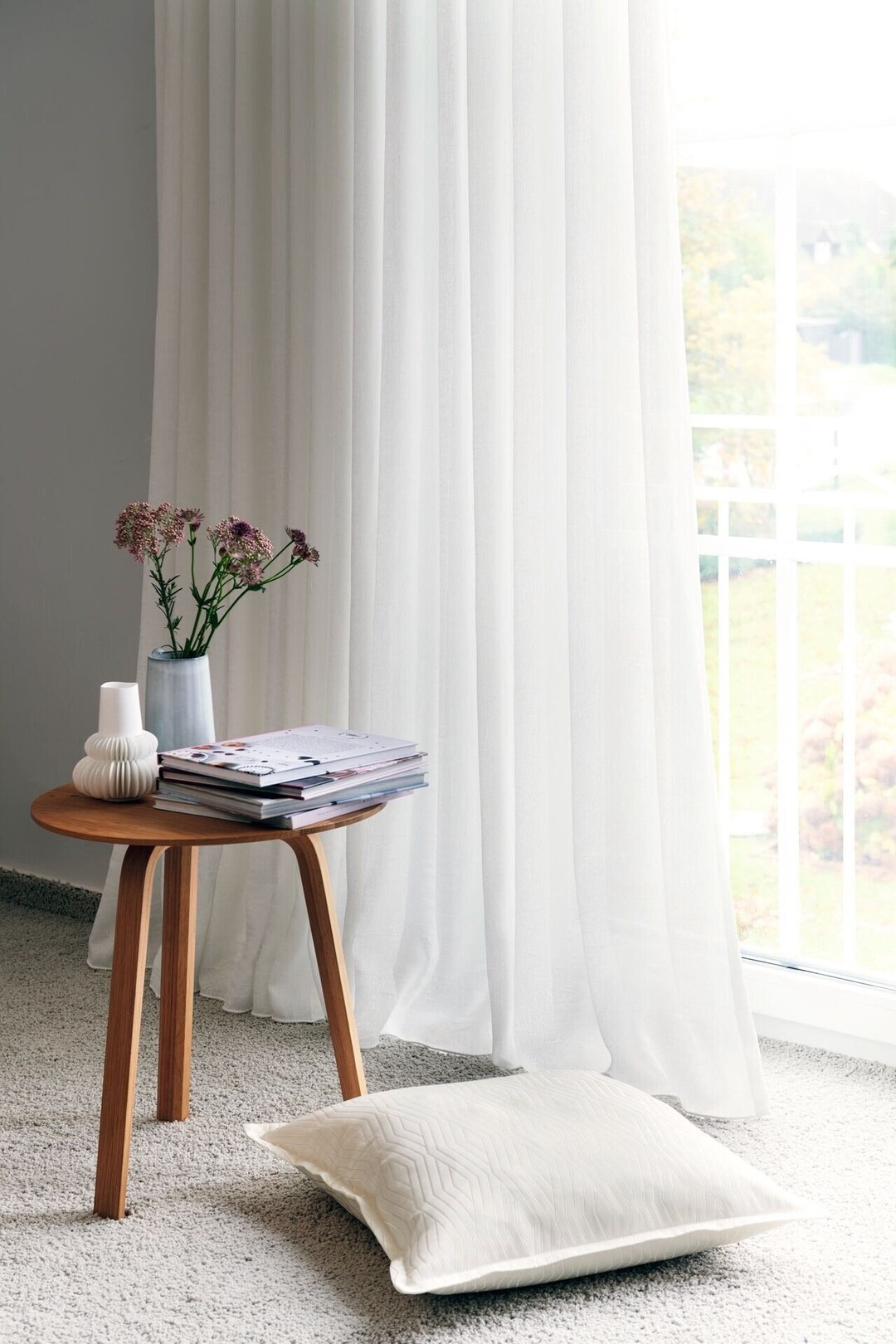 BLANCA* Woven Crash Curtain Sold by the Meter 3 Meters High Fabric ...