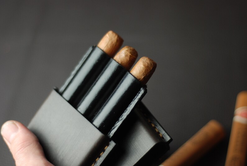 Personalized Cigars Case Leather Cigar Holder Travel Accessories ...