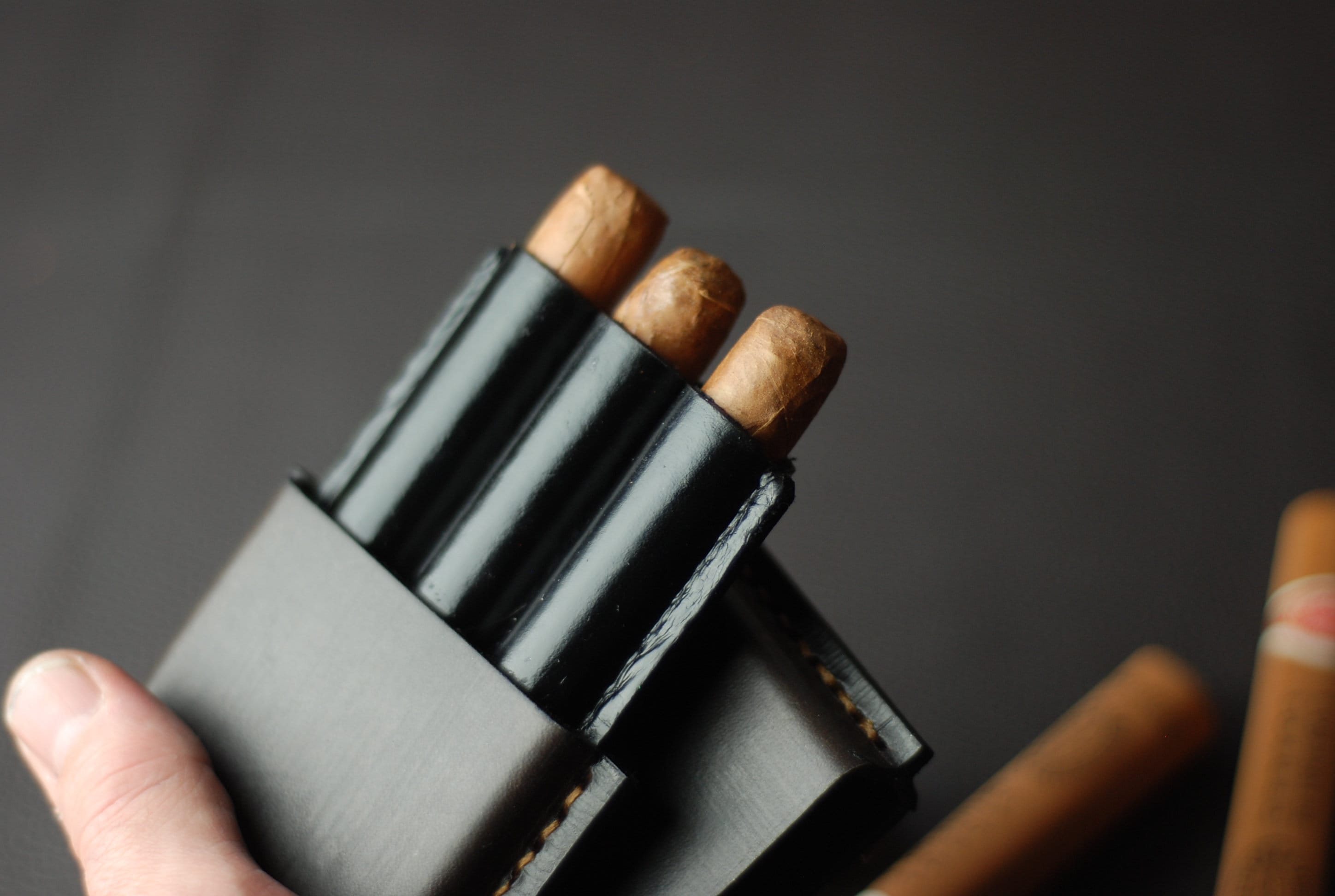 Personalized Cigars Case Leather Cigar Holder Travel Accessories ...