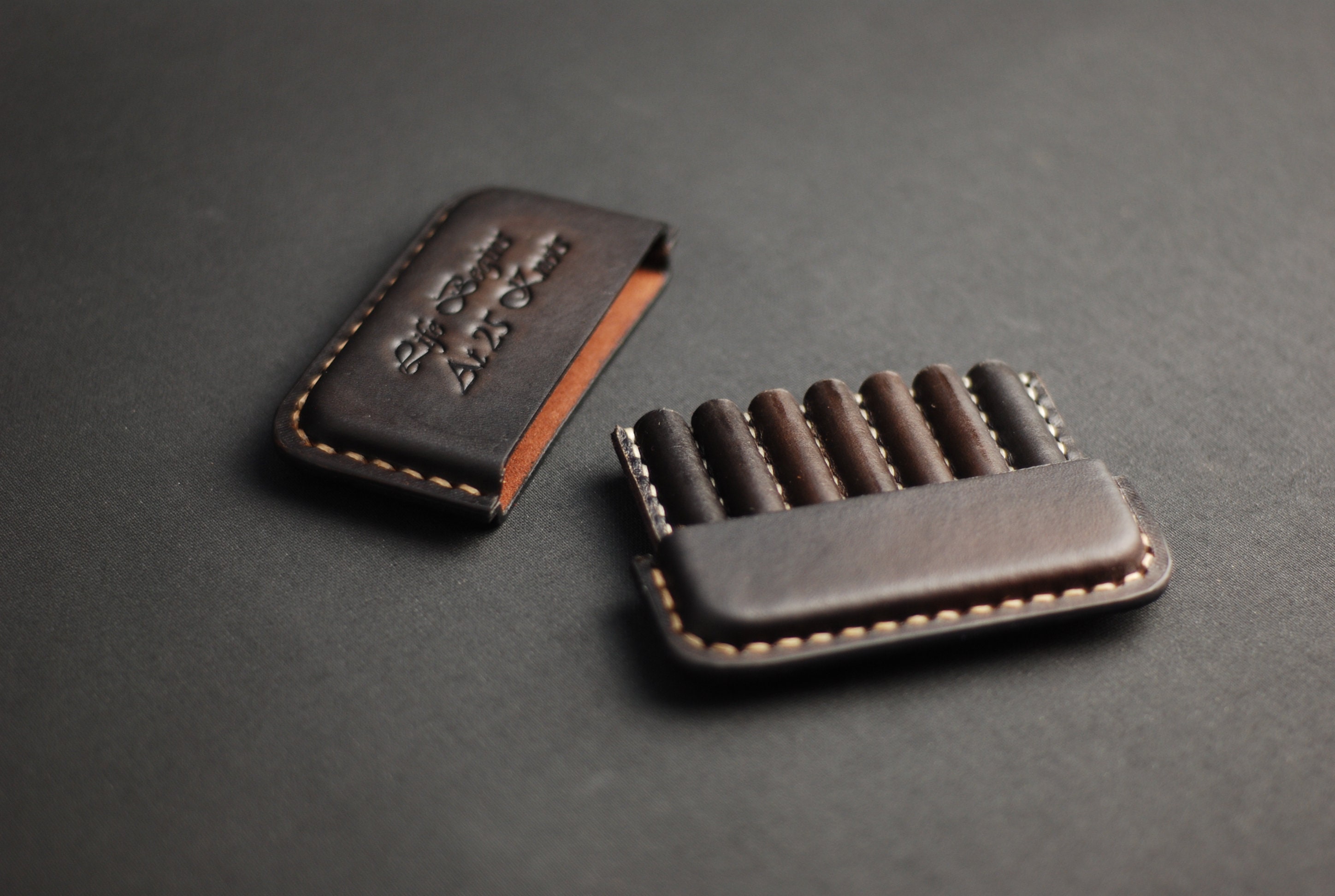 Handmade Leather Cigarette Case, Personalized Tobacco Pouch - Etsy