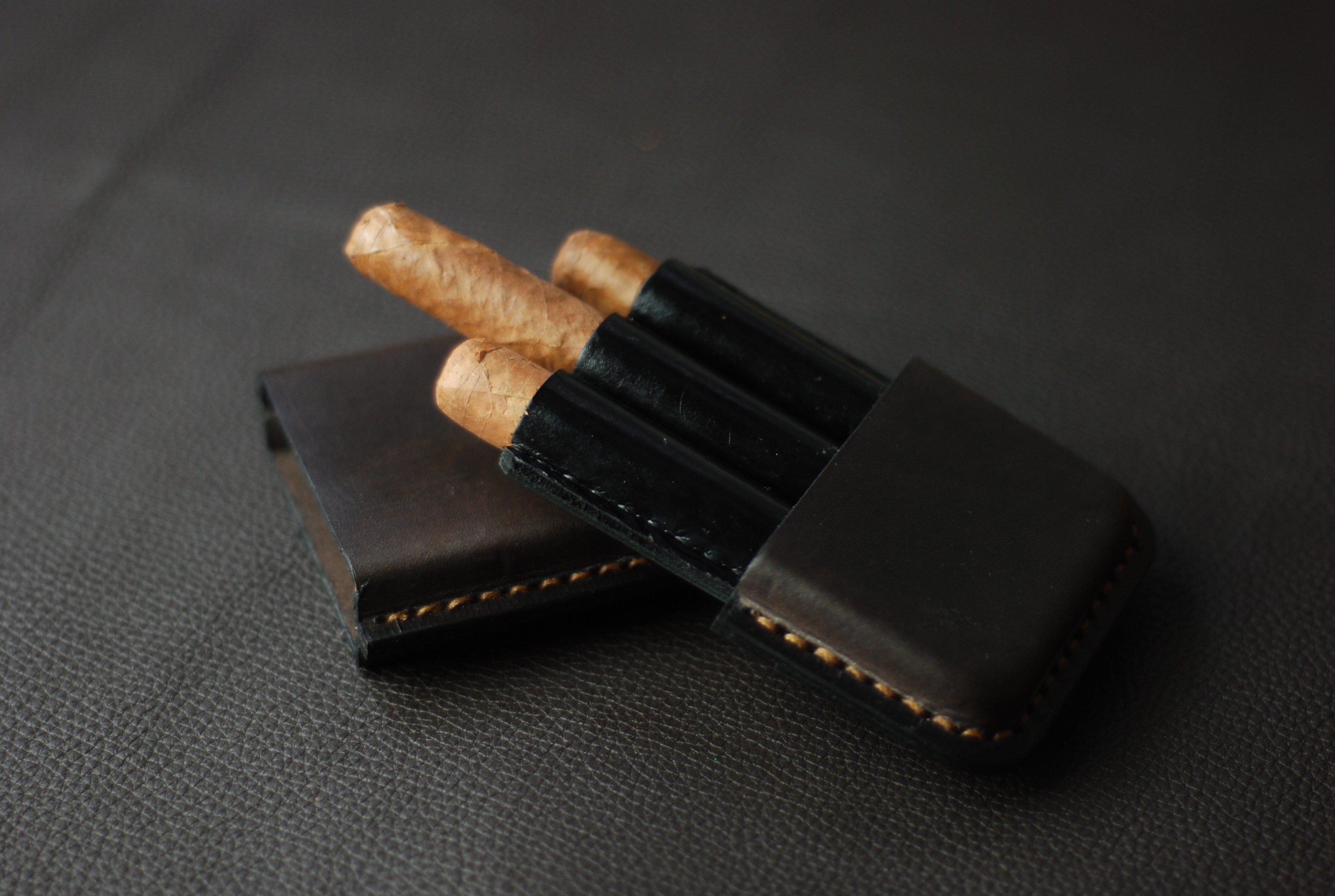 Personalized Cigars Case Leather Cigar Holder Travel Accessories Handmade Cigar Pouch Cigars ...