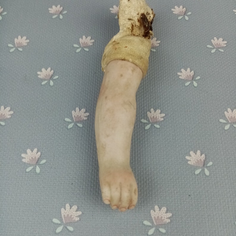 Antique Doll Arm, Parian - China Doll Part, Victorian Doll Leather Body ...