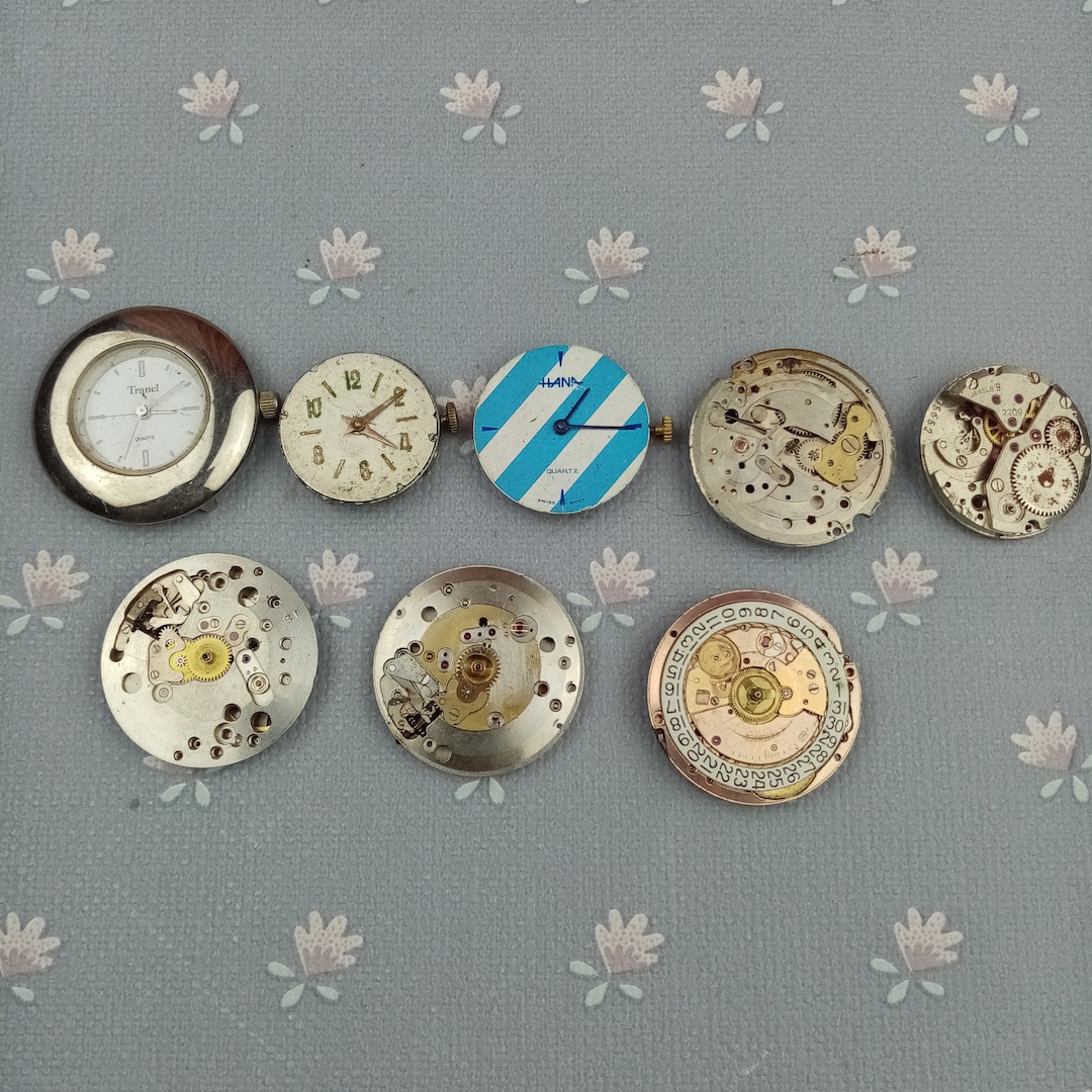 Vintage Watch Movements, Mechanical and Quartz Watch, Watch Parts ...