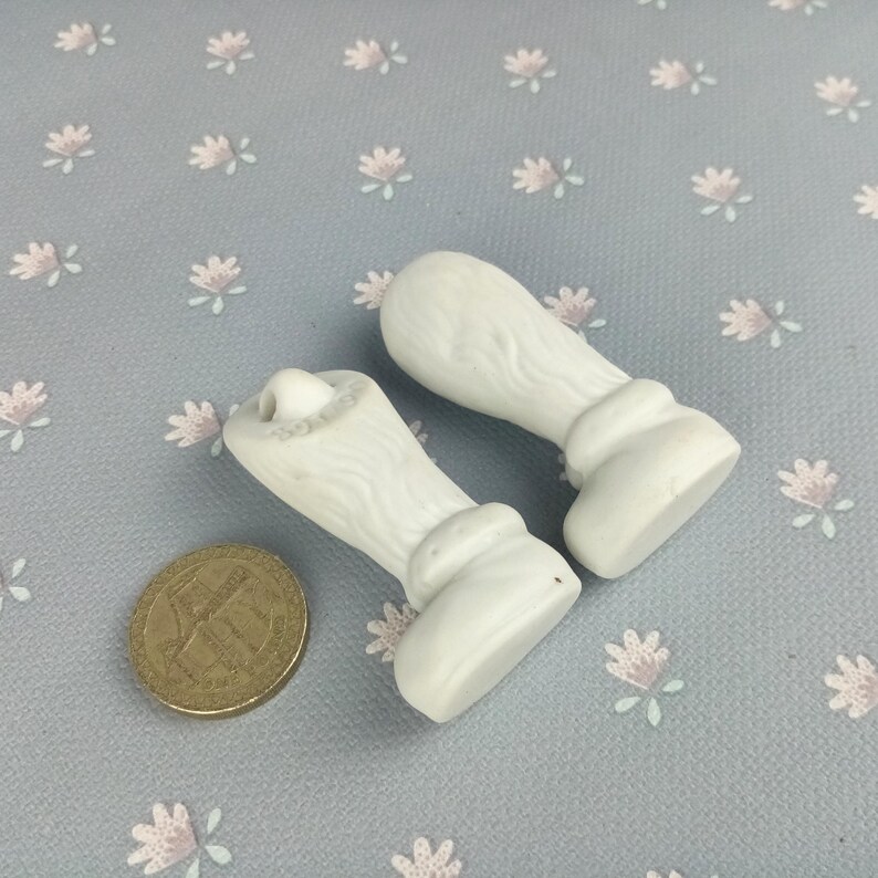 Antique German Bear Legs, Porcelain Animal Legs for Bears, Molded ...