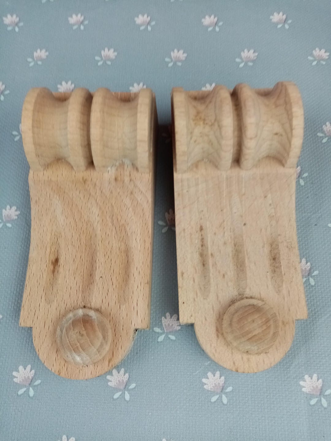Vintage Wooden Corbels, Reclaimed Wood Furniture Parts, Farmhouse ...