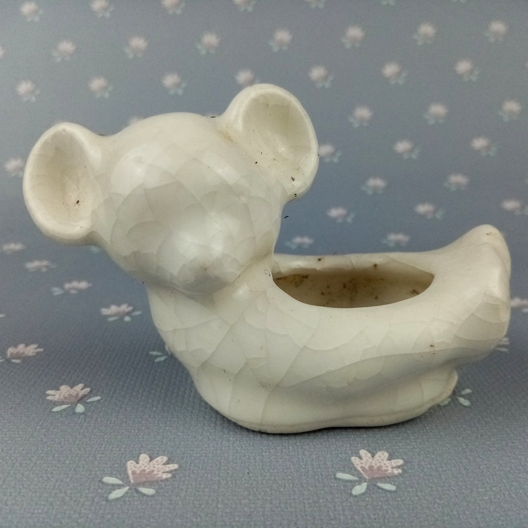 Bear Flower Holder, Planter, Cocktail Pick Holder, Antique German ...