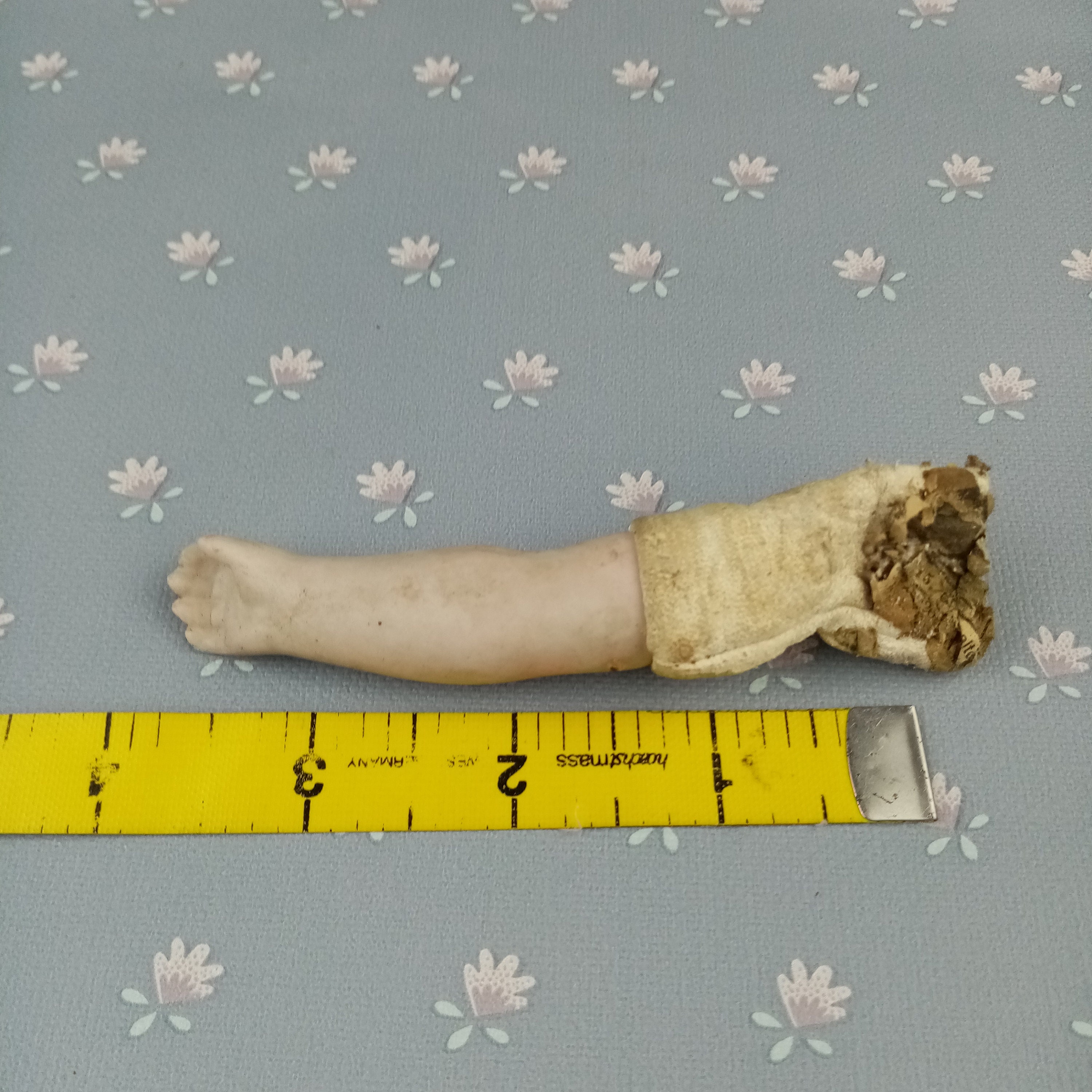 Antique Doll Arm, Parian - China Doll Part, Victorian Doll Leather Body ...