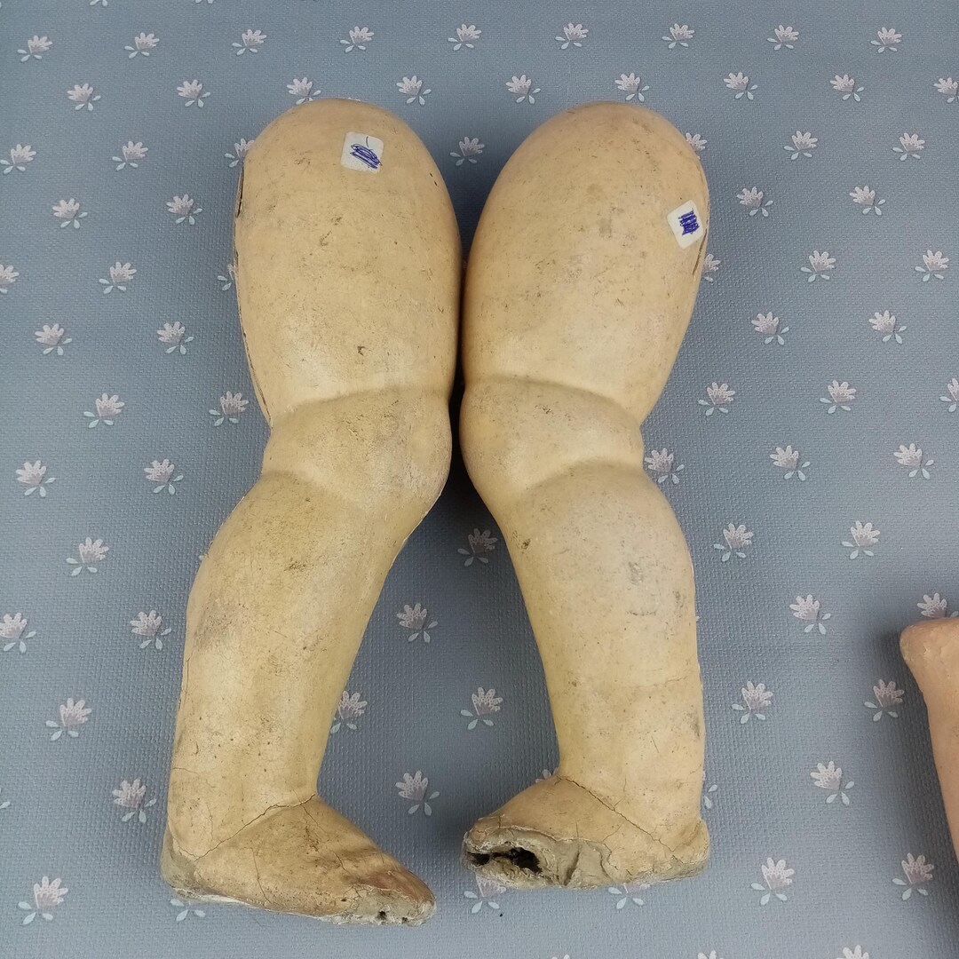 Antique Doll Legs, 1 Pair German Doll Legs, Cardboard Composition 8.26 ...