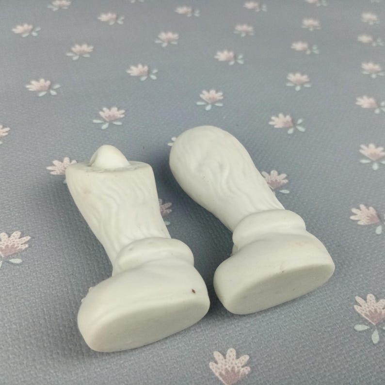 Antique German Bear Legs, Porcelain Animal Legs for Bears, Molded ...