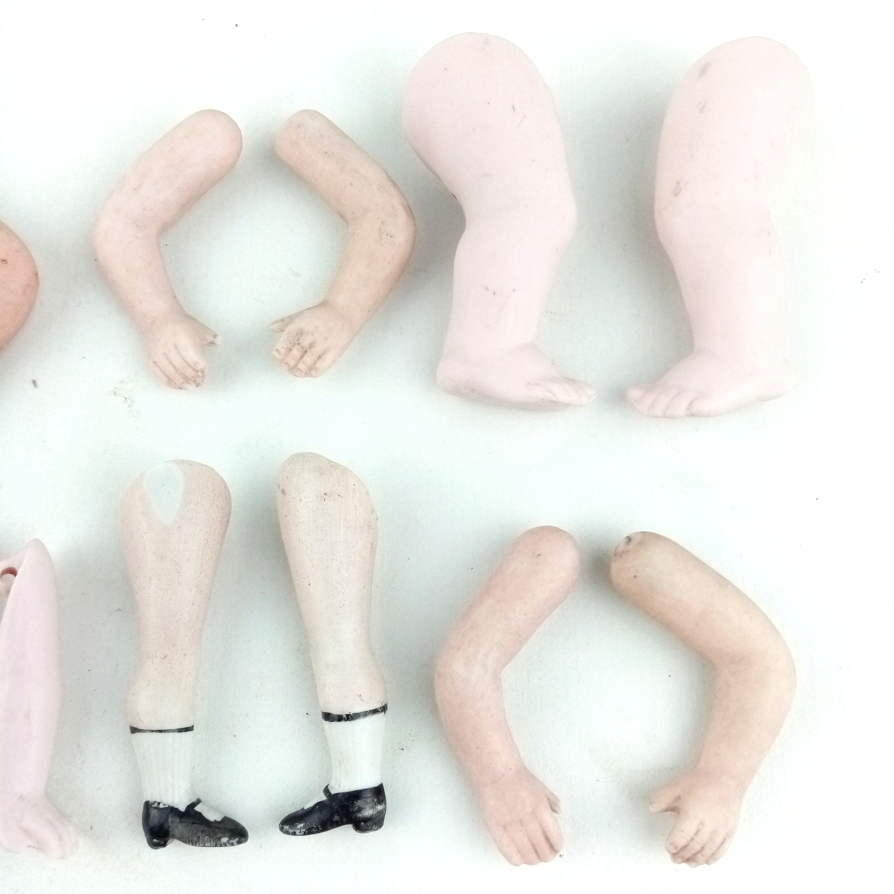 Doll Parts Lot Antique German Porcelain Doll Parts Doll Arms - Etsy
