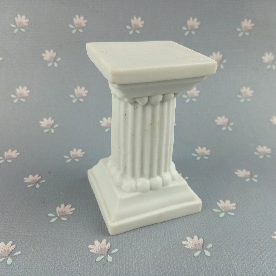 Excavated Porcelain Architectural Pillar, Miniature, Antique Planter ...
