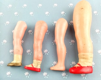 Doll Parts, Lot Antique German Porcelain Doll Parts, Legs and Arms ...