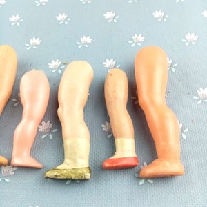 Doll Parts, Lot 6x Antique German Composition Doll Parts, Doll Legs ...