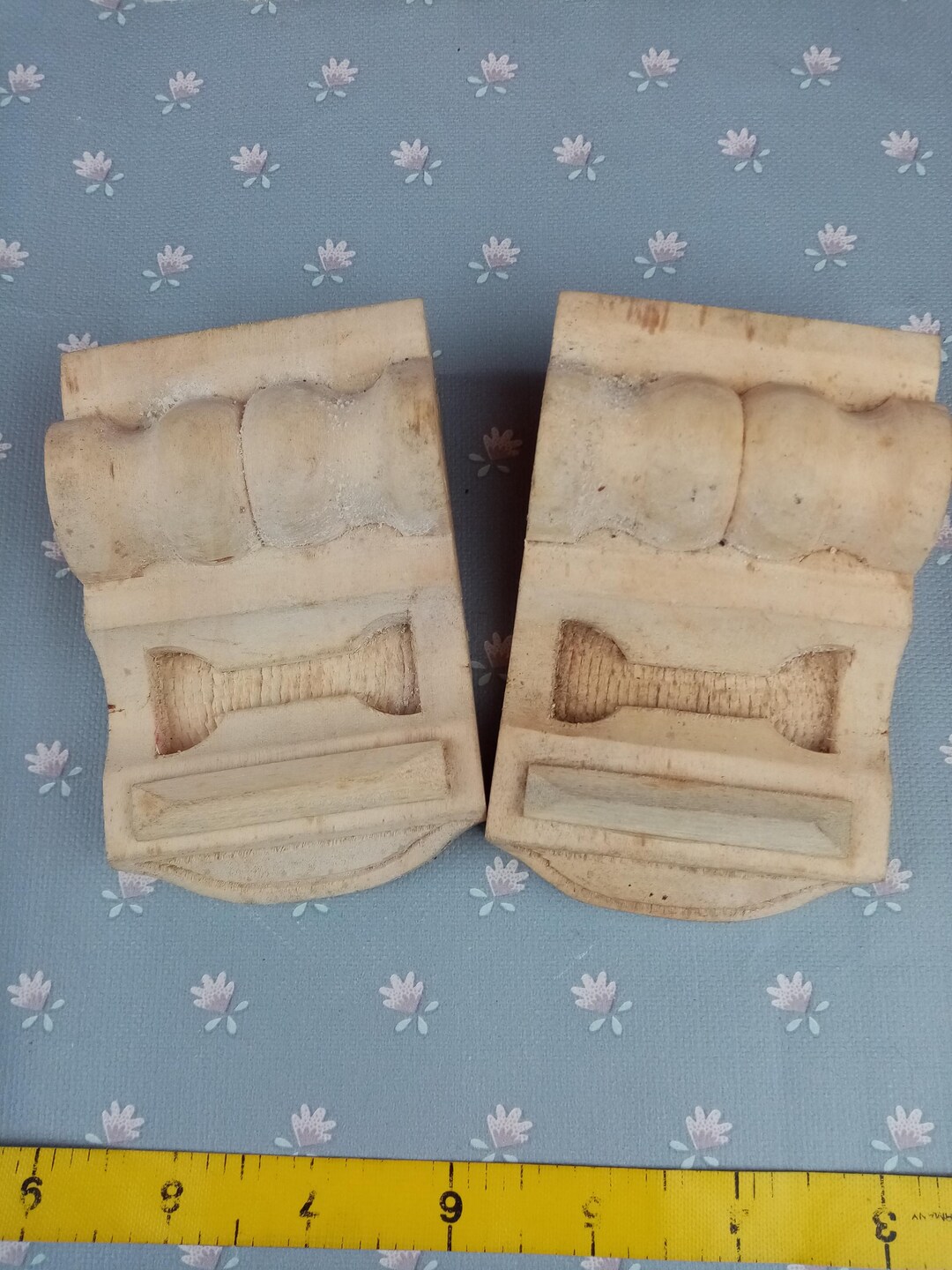 Vintage Wooden Corbels, Reclaimed Wood Furniture Parts, Farmhouse ...