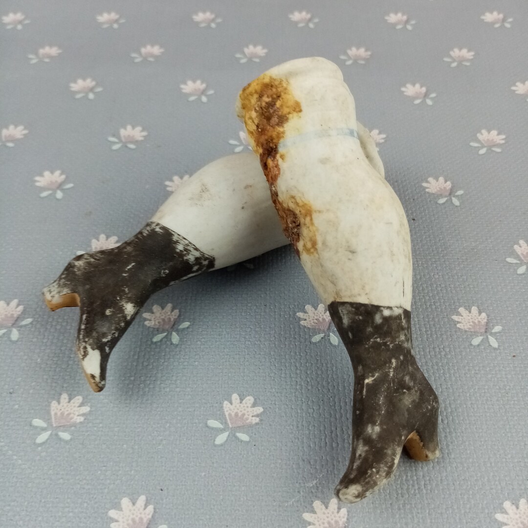 Antique Rare Doll Legs, Parian Doll Leg, China Doll Lower Legs ...