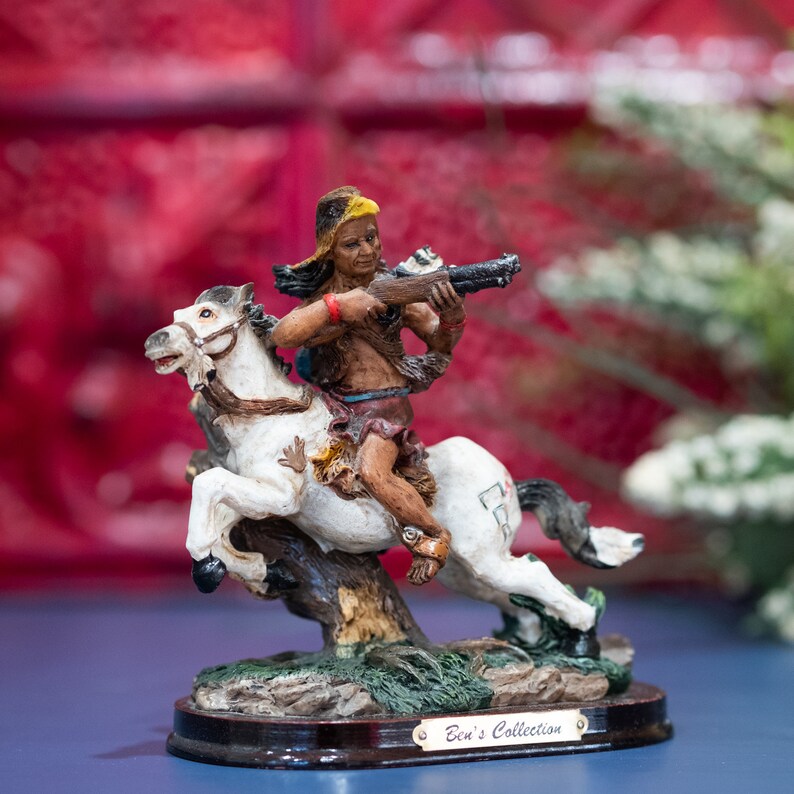 Native American Indian Man Action Statue Figurine - Etsy