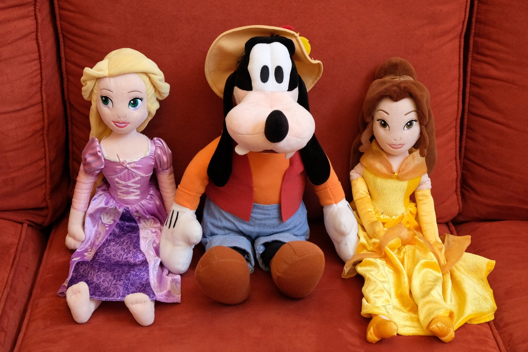 20 21 Disney Character Soft Plush Stuffed Toy Goofy Belle Princess ...