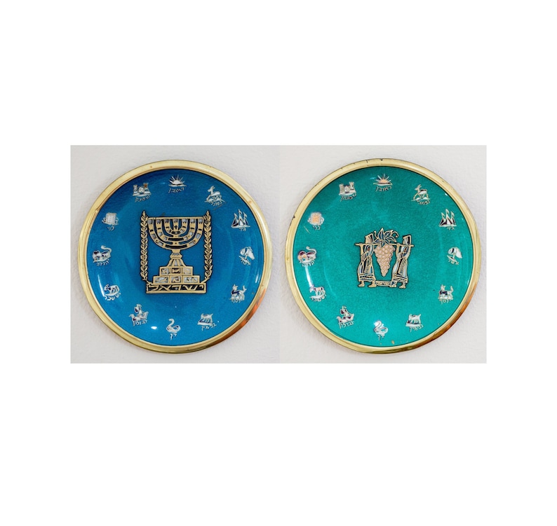 1960's Menorah Large Plate Wall Decor Judaical Israel - Etsy
