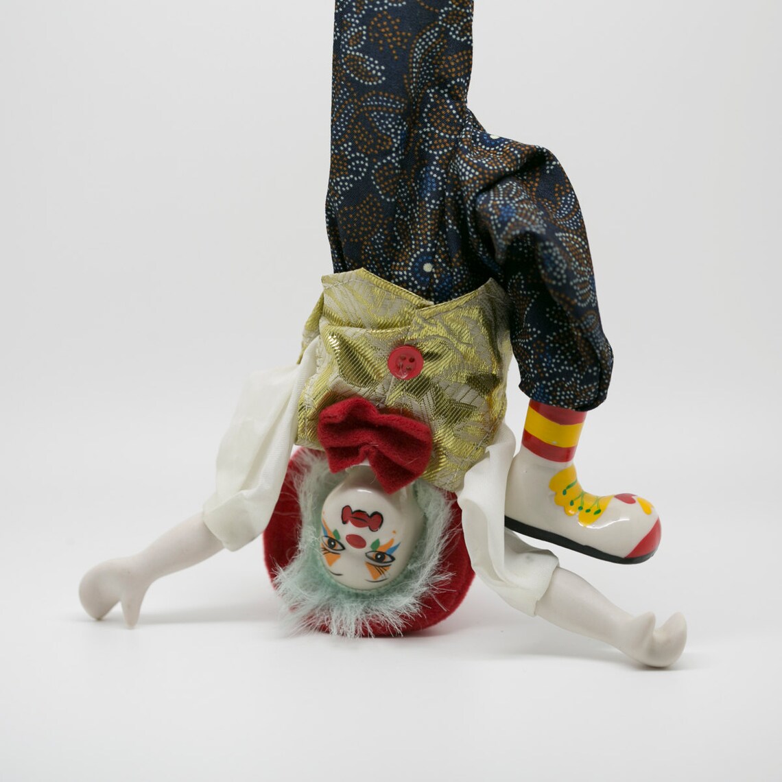 Circus Clown Porcelain Doll Vintage Toy Theatrical Fine | Etsy