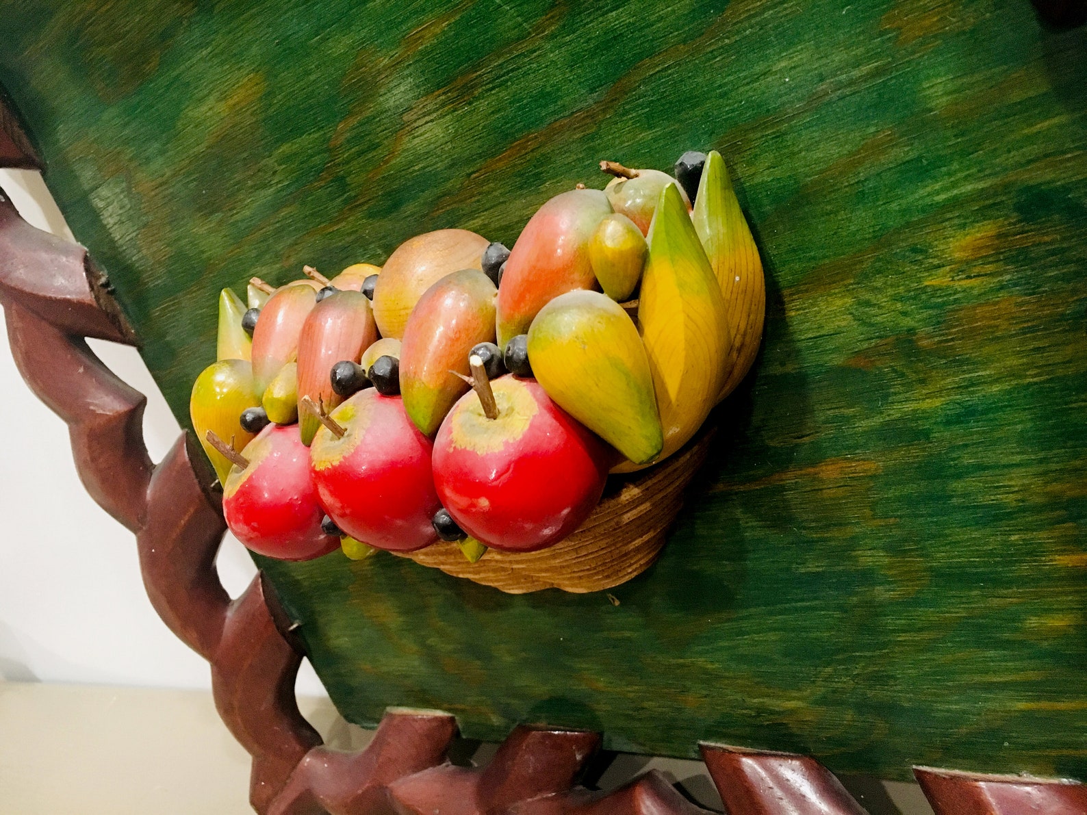 3D Wall Decor Solid Wood Fruit Display Handmade Hand Painted | Etsy