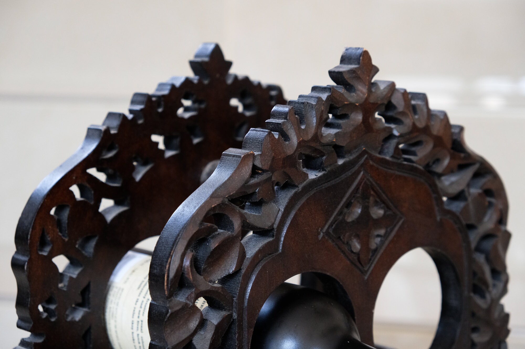 Large Wine Rack Wooden Vintage Solid Wood Housewarming Gift | Etsy