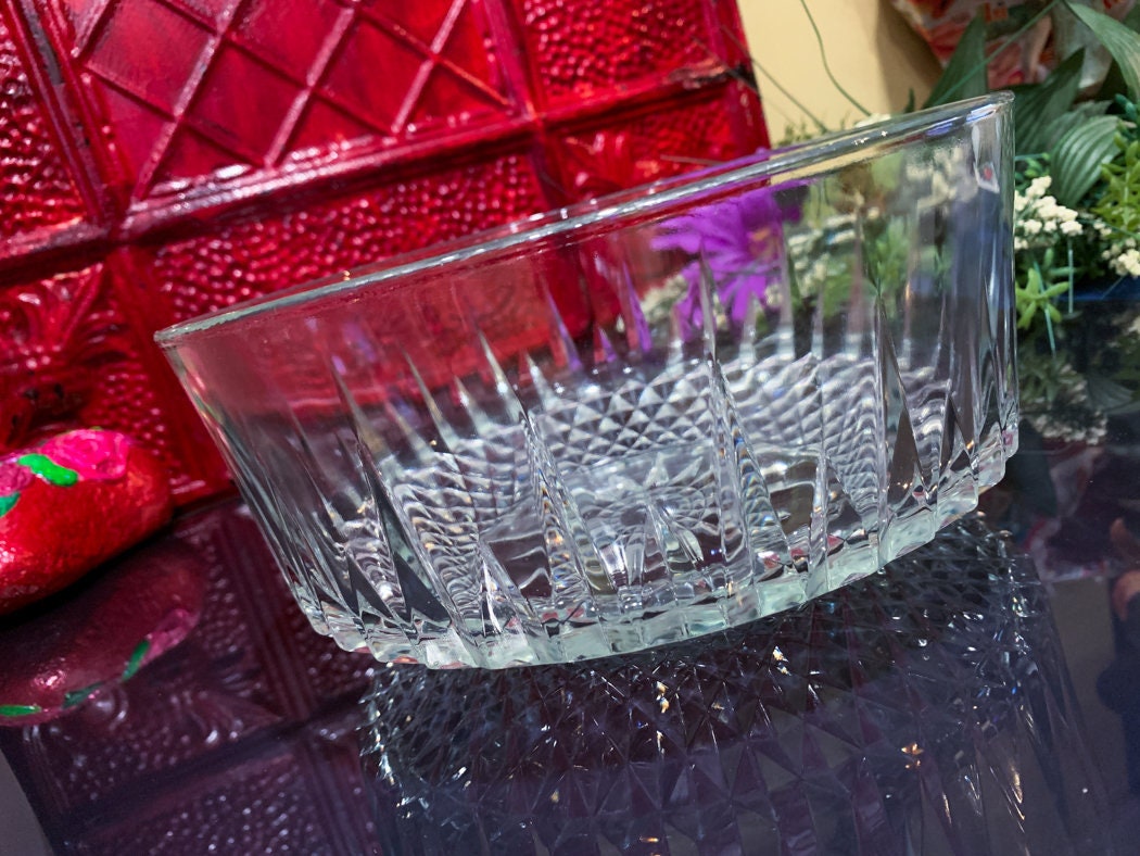 Crystal Vase Large Round Centerpiece Kitchen Dinning Table Party Snack ...