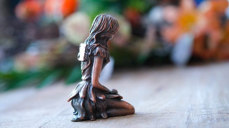 1970's Girl Figurine Solid Copper Lady Statue Sculpture - Etsy
