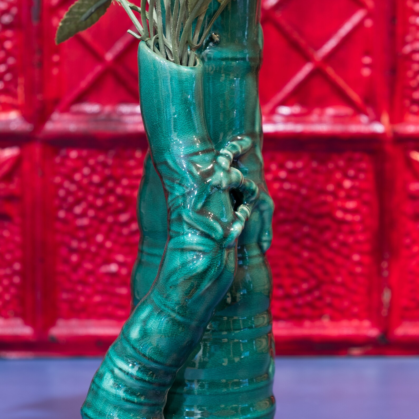 Hugged Trees Vase Ceramic Symbolic Gift for Couple Green | Etsy