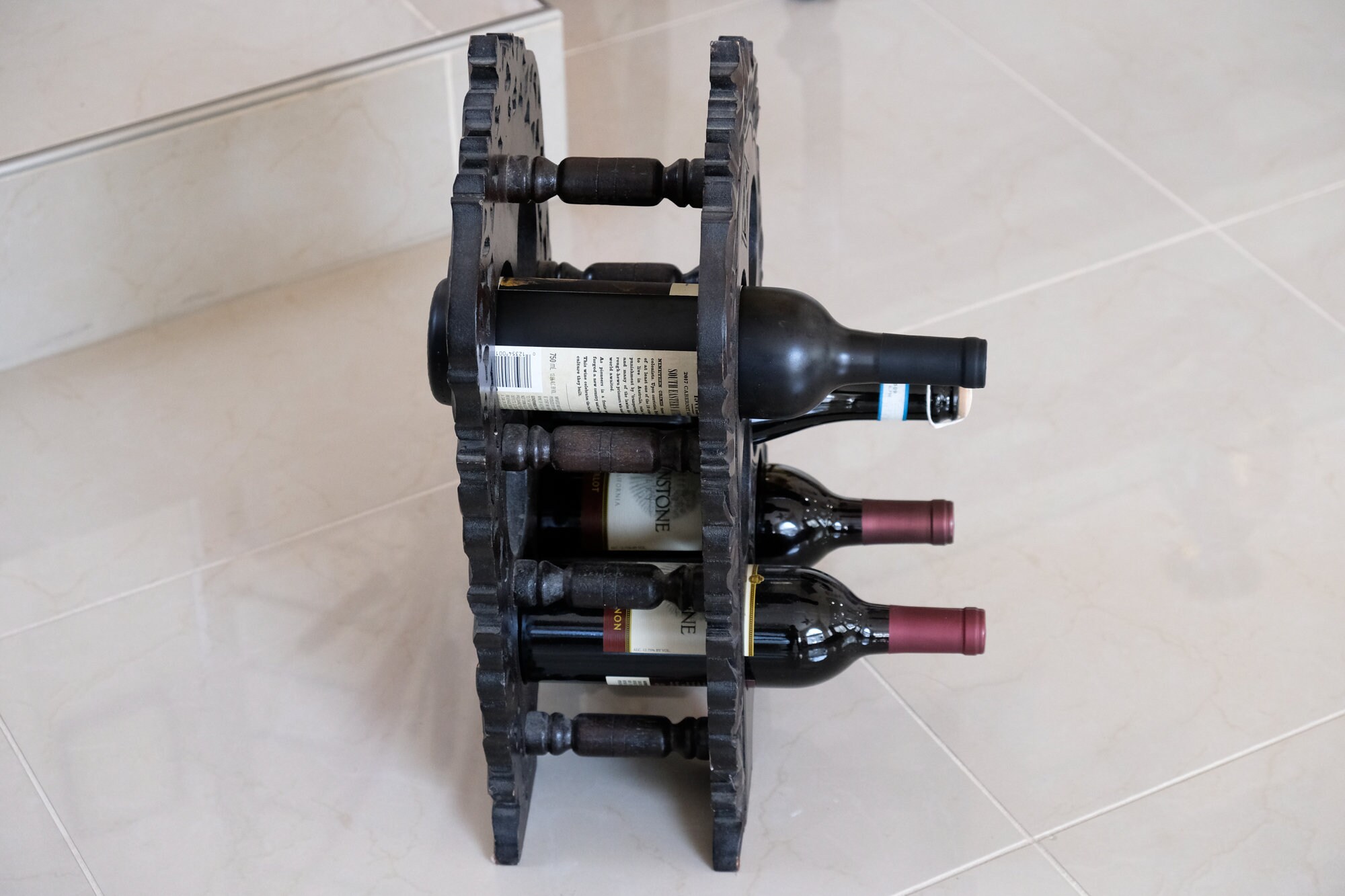 Large Wine Rack Wooden Vintage Solid Wood Housewarming Gift - Etsy