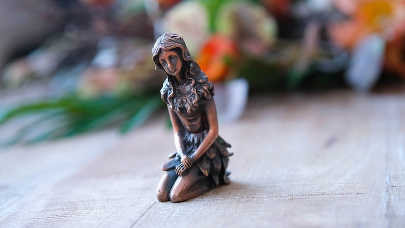 1970's Girl Figurine Solid Copper Lady Statue Sculpture - Etsy