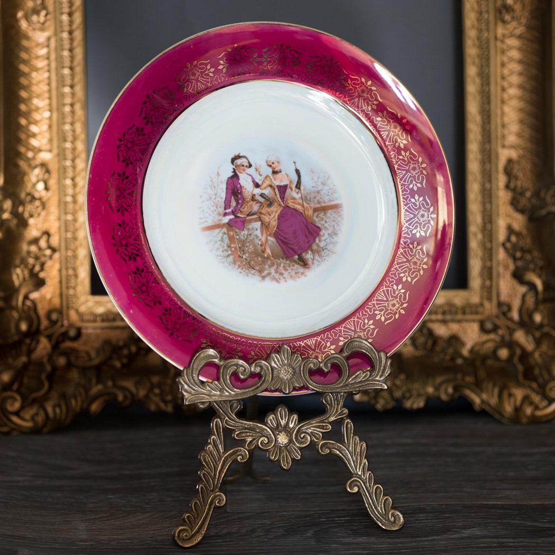 Victorian Serving Plate Porcelain Platter Couple Portrait Sevres ...