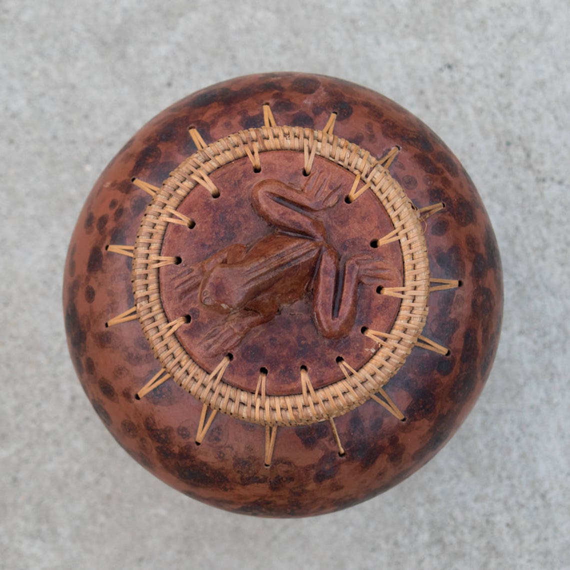 Vintage Pot Frog Lid Shelf Decor Handmade Tableware Storage | Etsy