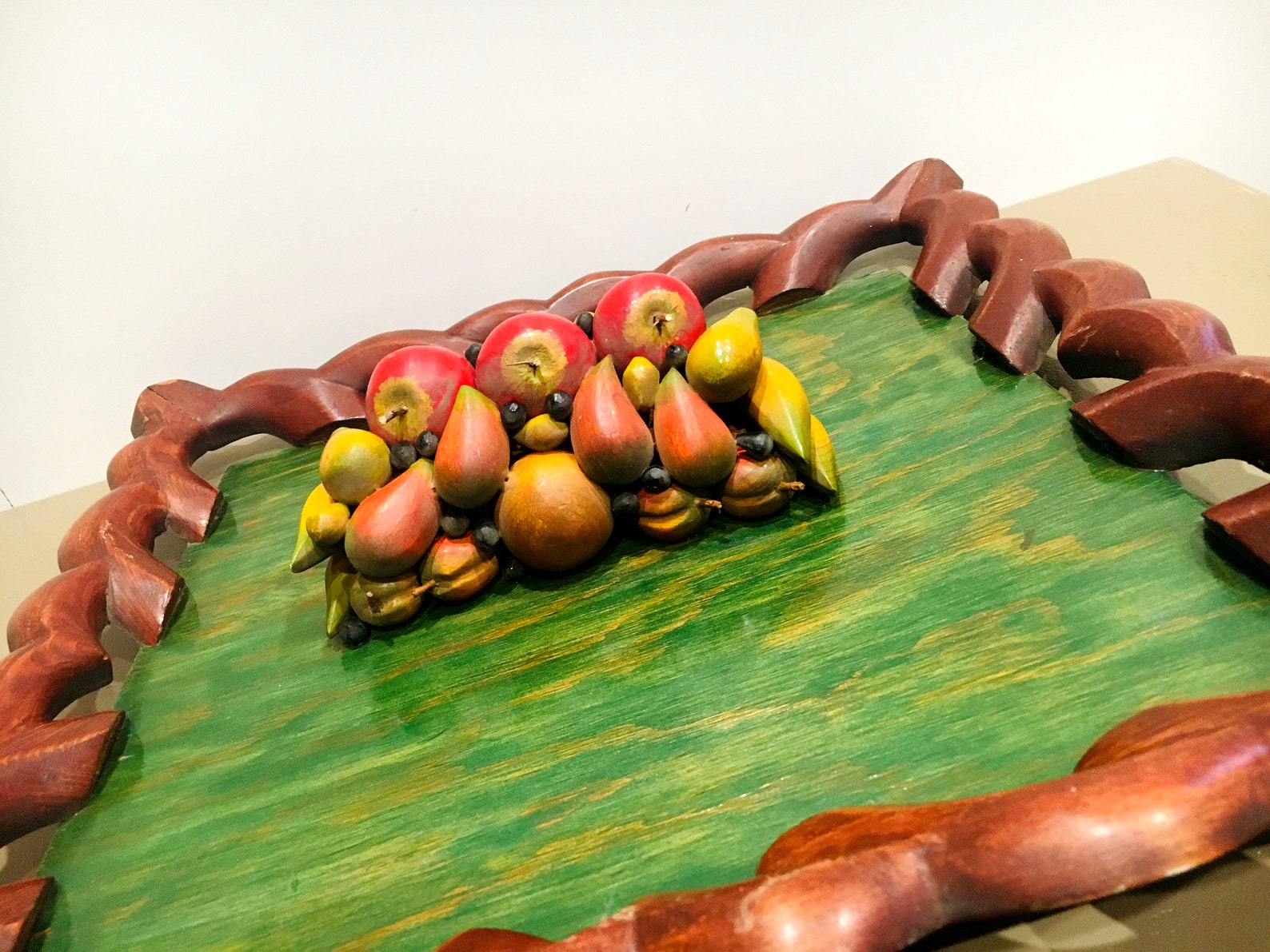 3D Wall Decor Solid Wood Fruit Display Handmade Hand Painted | Etsy