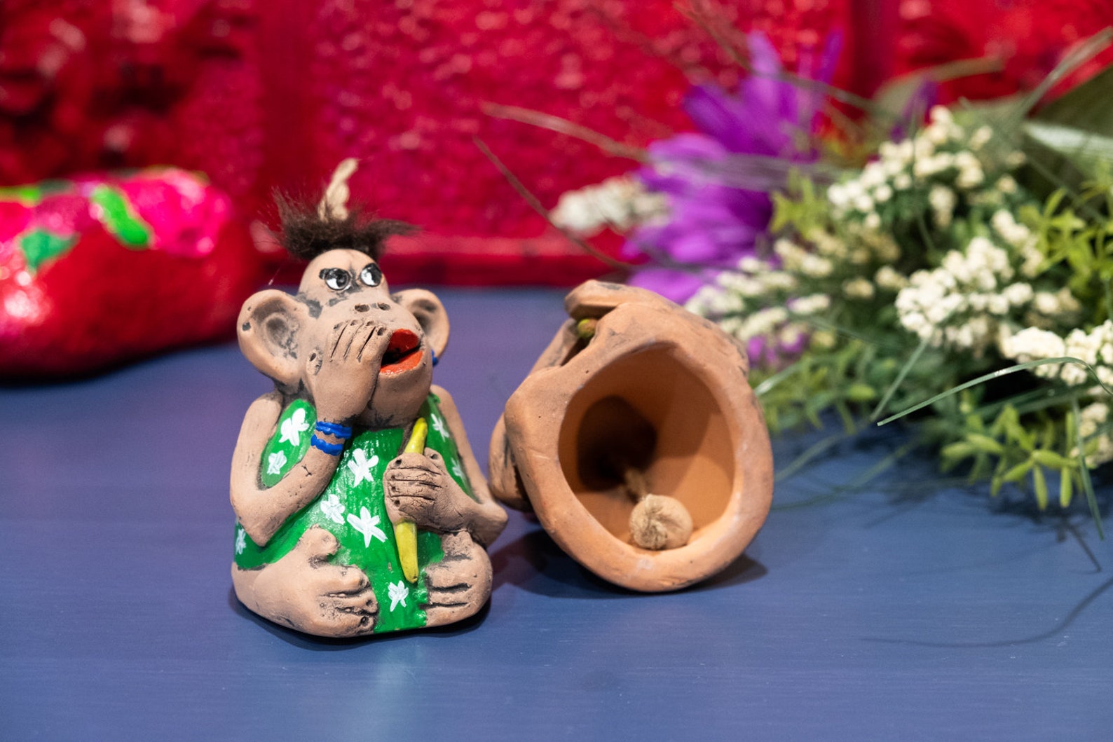 Monkey Bell Set of Male Female Couple Gift Ornament Tree - Etsy