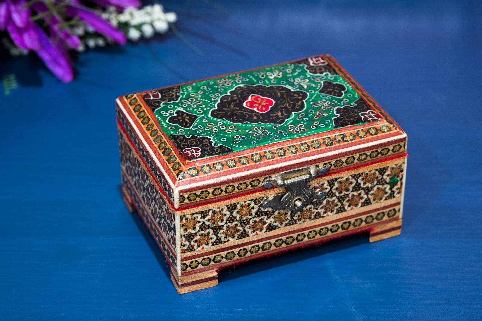 Proposal Ring Box Wedding Ring Bearer Hand Painted Jewelry | Etsy