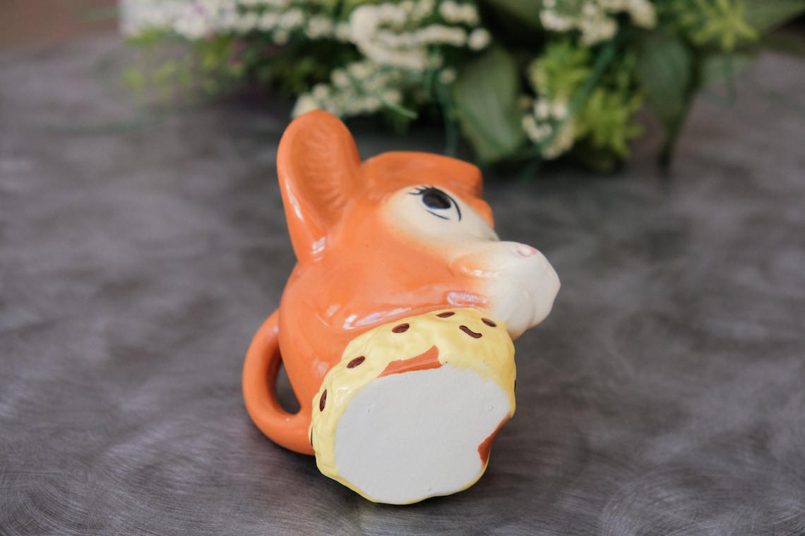 Calf Creamer Coffee Milk Pitcher Porcelain Condiment Animal Lover ...