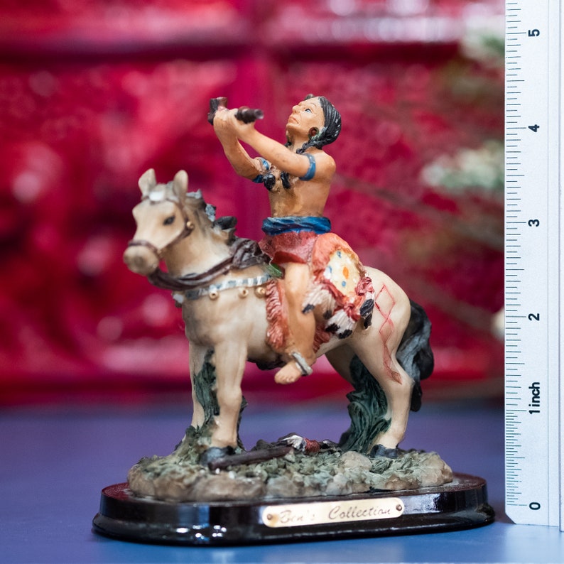 Native American Indian Man Action Statue Figurine Collector's Gift Home ...