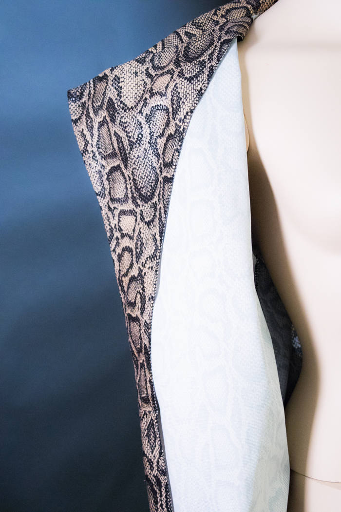 Snake Fabric Blazer Faux 80s Reptile Short Slouchy Coat Woman - Etsy